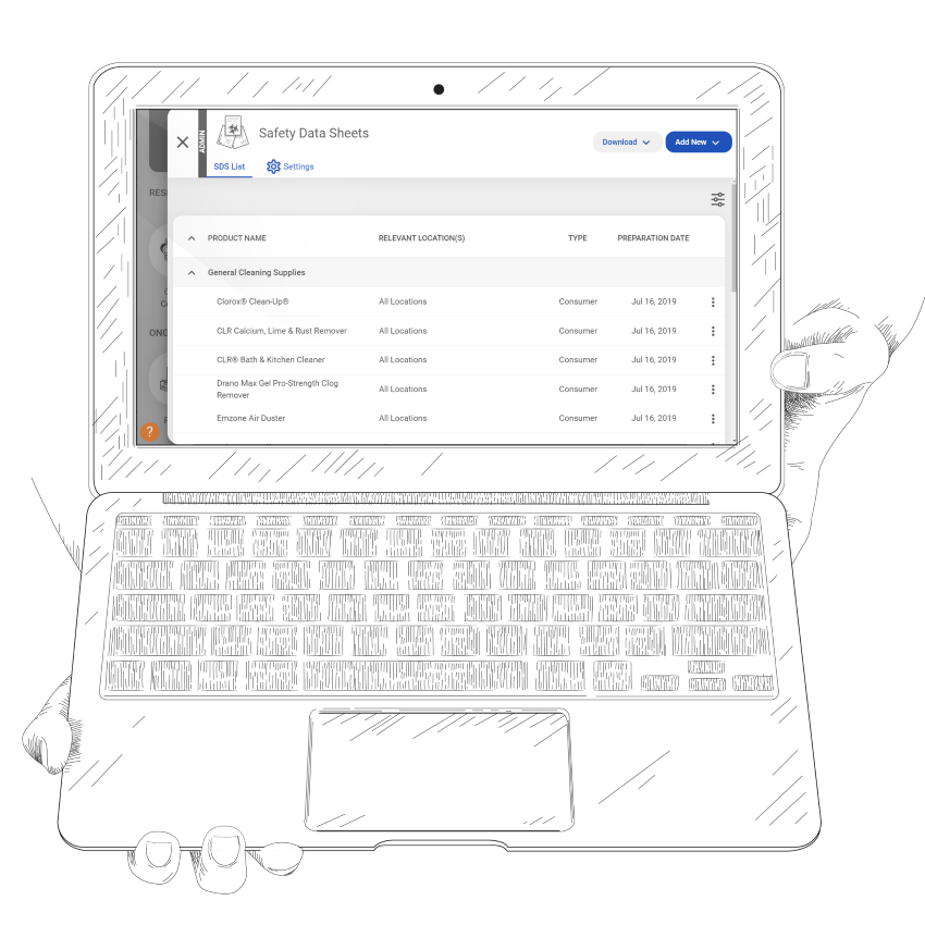 Workhub | Free Safety Data Sheet (MSDS/SDS) Management Software Storage